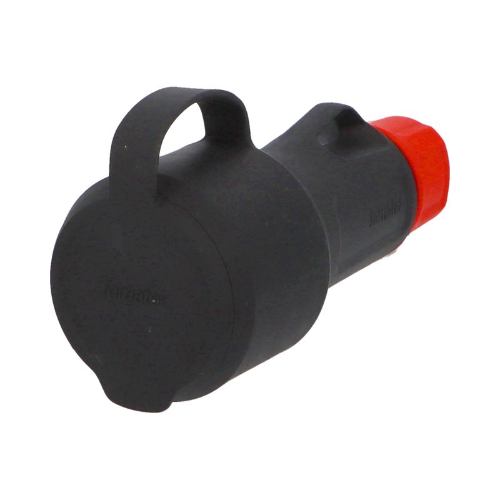 2165F Spojka IP54/250V/16A domovní, plastová, robustní, černá, Famatel ...