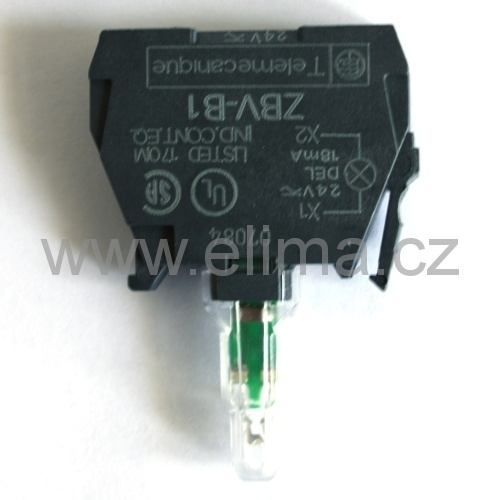 ZBVB1 Objímka LED 24V, bílá, Schneider | ELIMA ELEKTRO s.r.o.