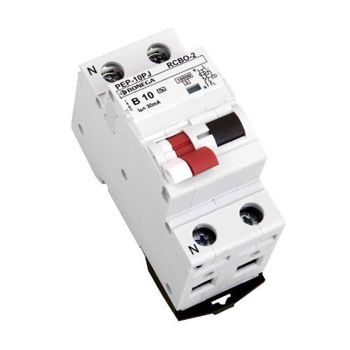 28-2010B0302 PEP 10PJ Proudový chránič s nadproudovou ochranou 2P RCBO ...
