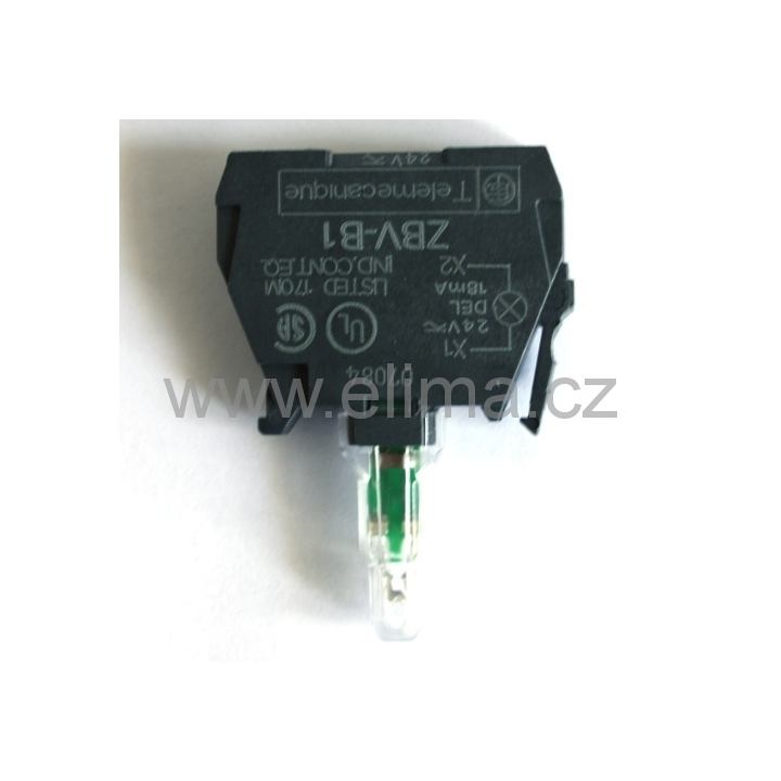 ZBVB1 Objímka LED 24V, bílá, Schneider | ELIMA ELEKTRO s.r.o.