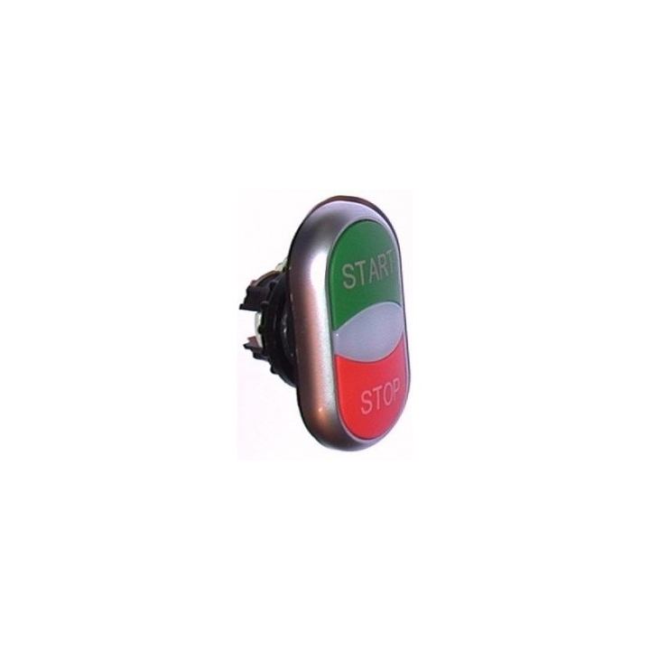 M22-DDL-GR-GB1/GB0 (216702) Dvojité tlačítko, hlavice-START/STOP zelená/červ., EATON | ELIMA ...