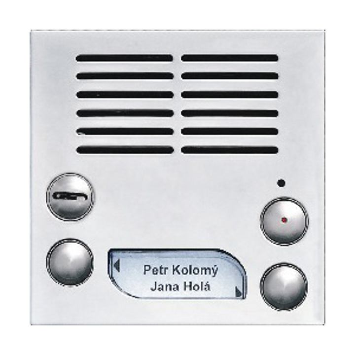 4FN 230 98.5/N Modul vrátného KARAT 2-BUS 2 tlačítka, nerez, Tesla ...