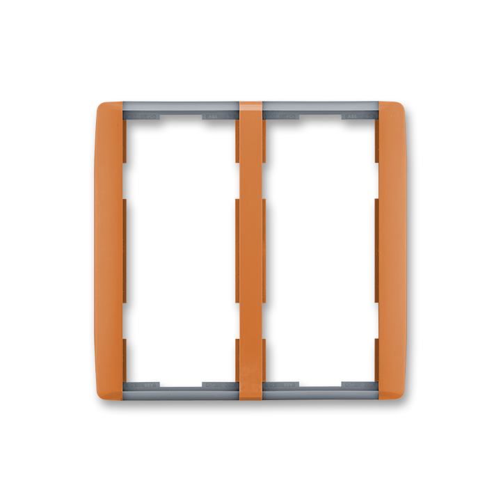 3901E-A00222 07 Rámeček 2x dvojnásobný, karamelová/ledová šedá, ABB ...