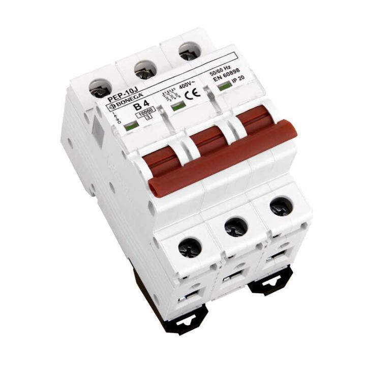 ELIMA Elektro s.r.o. - 03-3004B-PEP-10J Jistič PEP-10J (10 kA) 3P B 4A ...
