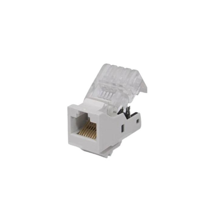 RJ45C5U BÍLÝ Přístroj zásuvky datové Modular Jack RJ 45-8 Cat. 5e, bílý ...