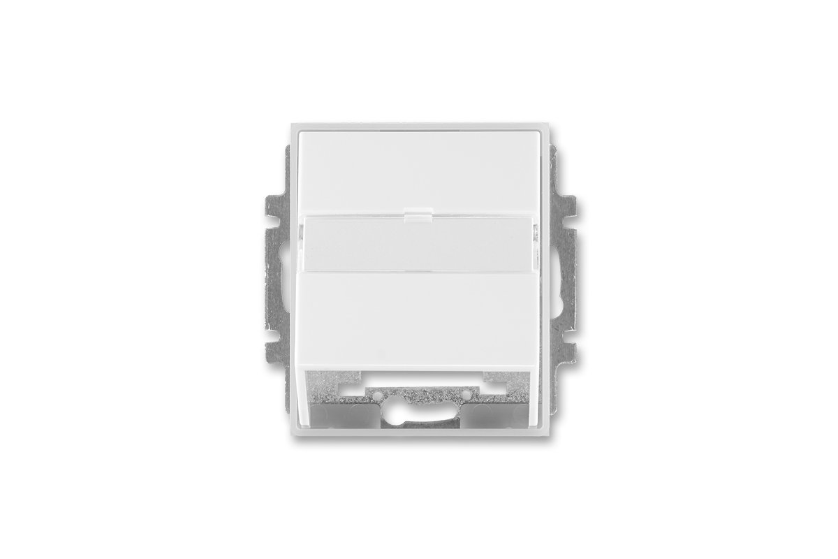5014E-A00100 01 Kryt zásuvky komunikační s popisovým polem, bílá/ledová ...