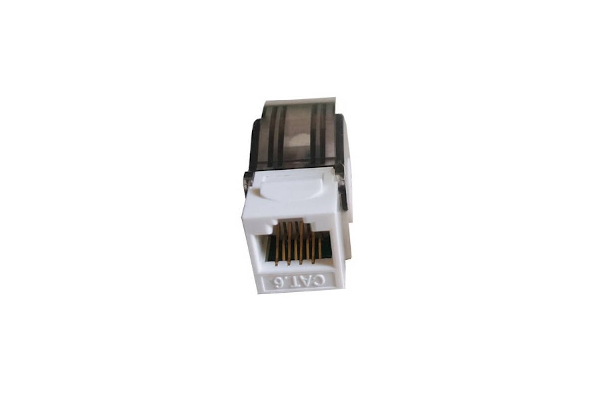 RJ45C6U BÍLÝ Přístroj zásuvky datové Modular Jack RJ 45-8 Cat. 6, bílý ...