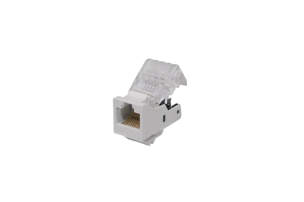 RJ45C5U BÍLÝ Přístroj zásuvky datové Modular Jack RJ 45-8 Cat. 5e, bílý ...