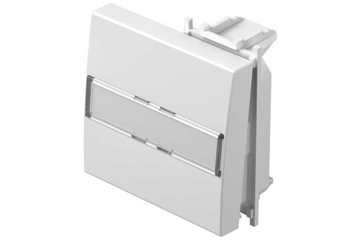 TM13PWIL-U Kryt spínače s popisovým polem 2M PW IL - lesklá bílá, TEM ...